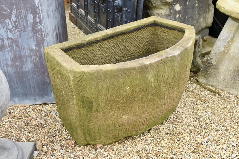 Garden Art Plus Ltd : D Shaped Sandstone Trough